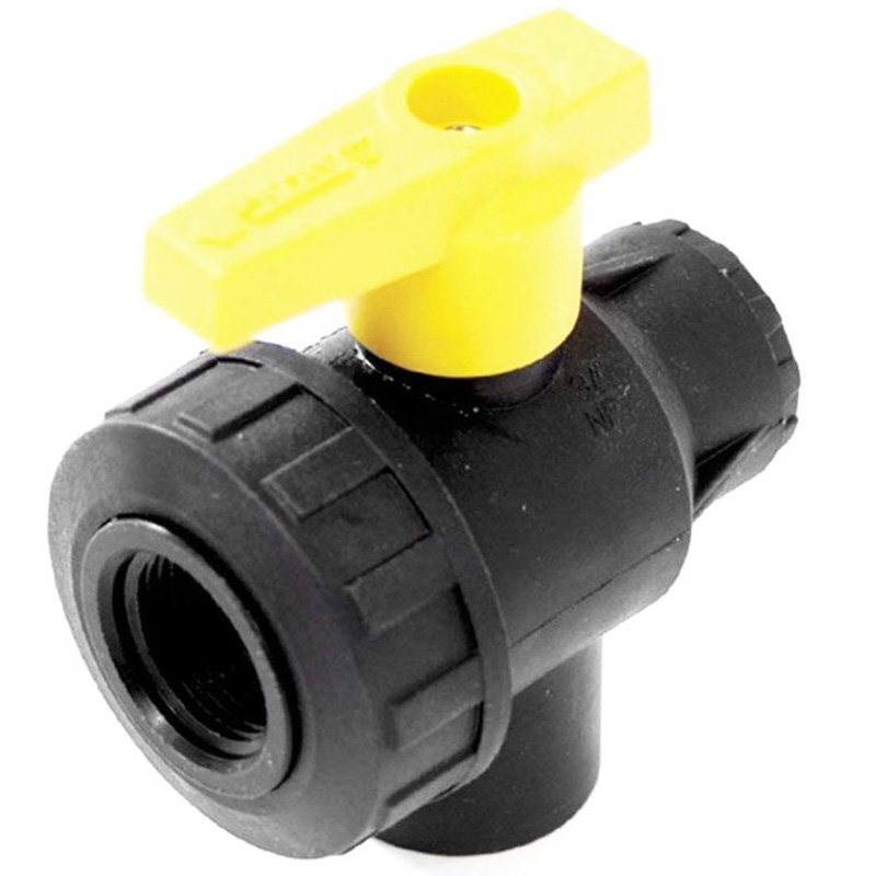 Ball Valve Polypropylene, 1" X 1" X 1" FPT, 3-Way, 8.709-229.0 ...