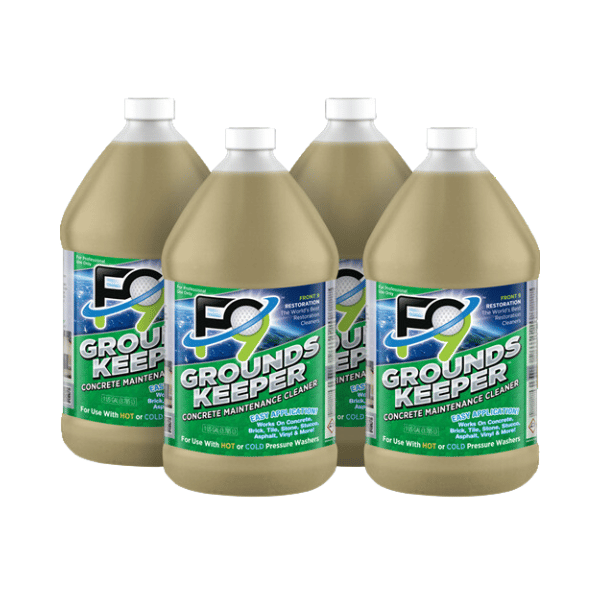 F9 Groundskeeper Concrete Maintenance Cleaner, 4 Gallon Case, F9GK-C-G ...